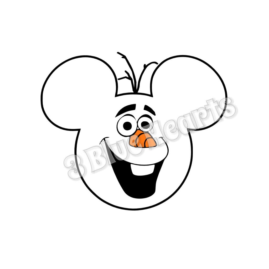 Olaf The Snowmans Head