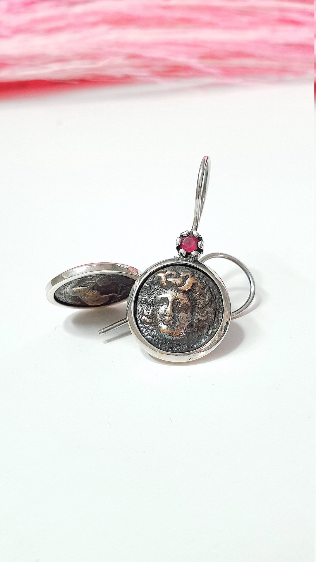 Medusa Silver Set, Handmade Medusa, Medusa Necklace, Medusa Ring ...