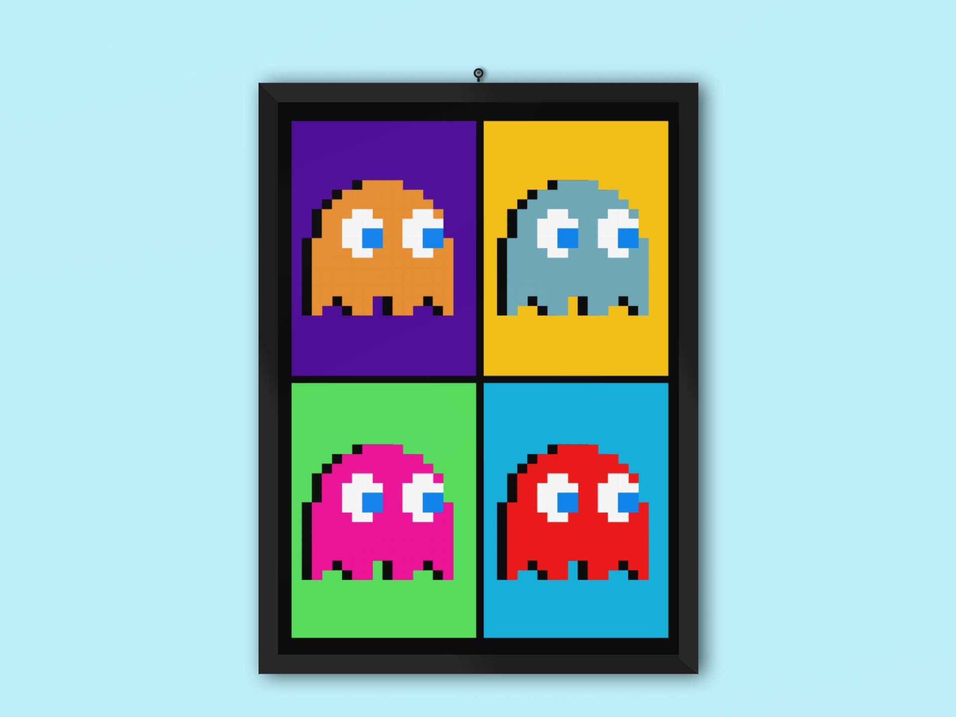 Retro Pac-Man Pop Art Poster l Arcade Gaming Art Print | Etsy