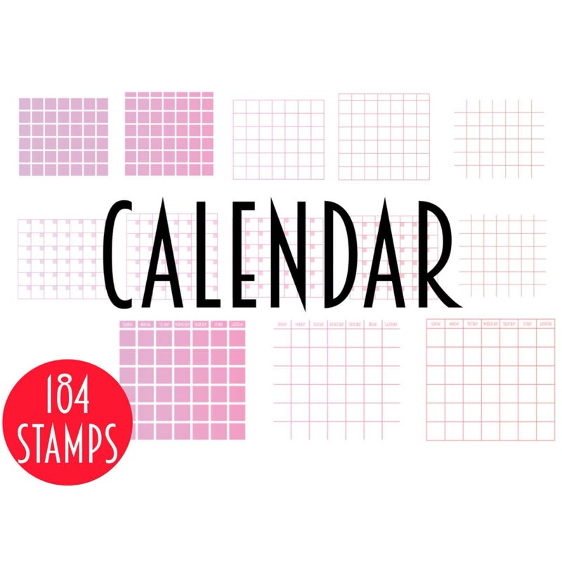 Calendar Stamp - Etsy