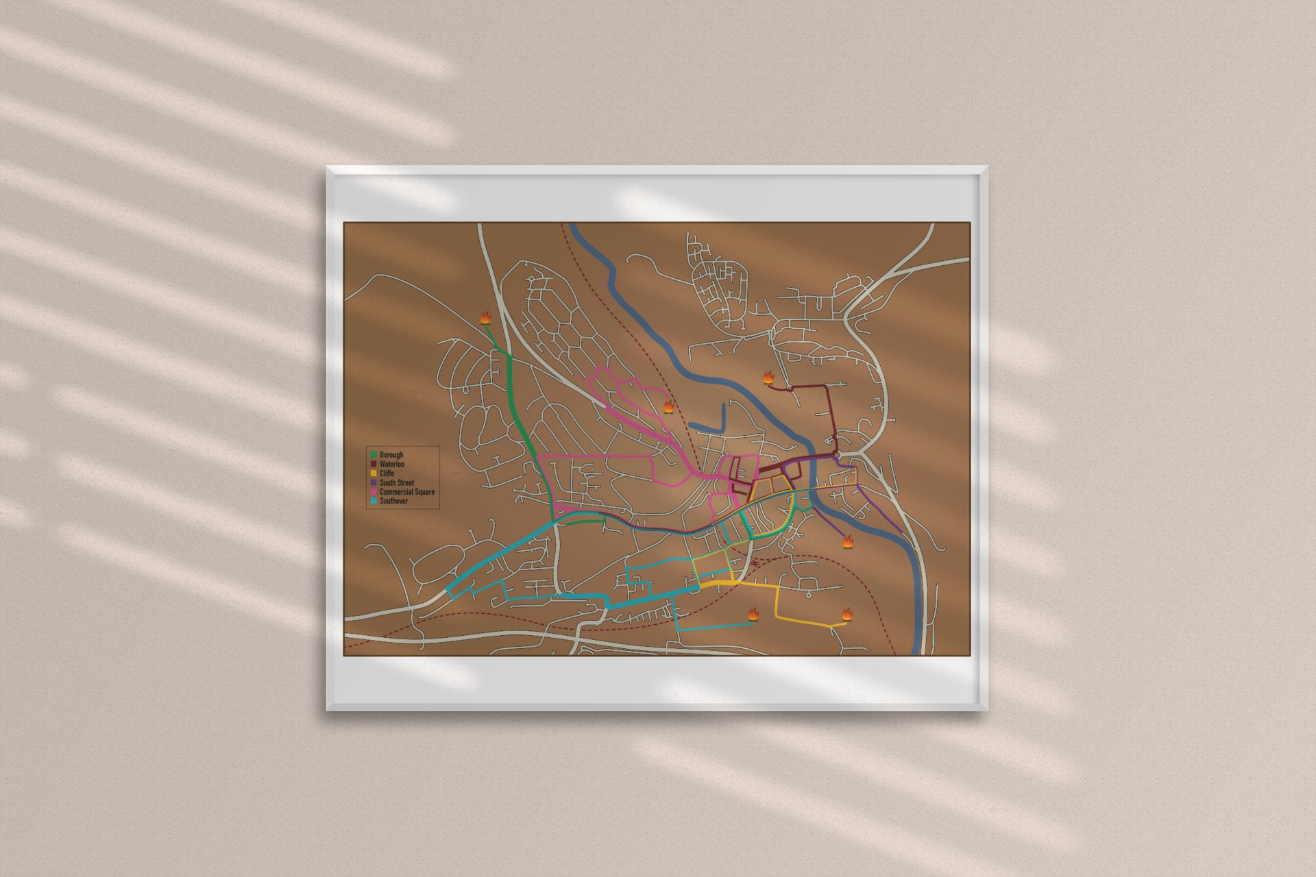 Lewes Bonfire Poster L Lewes Art Print - Etsy