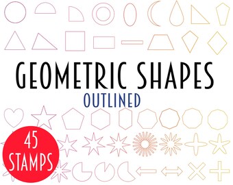 Geometric Shapes | Etsy