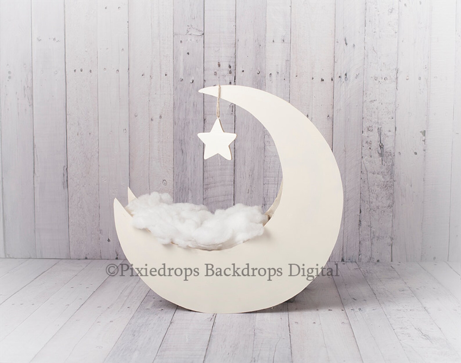 Digital Backdrops/props newborn Moon Prop With Reclaimed | Etsy