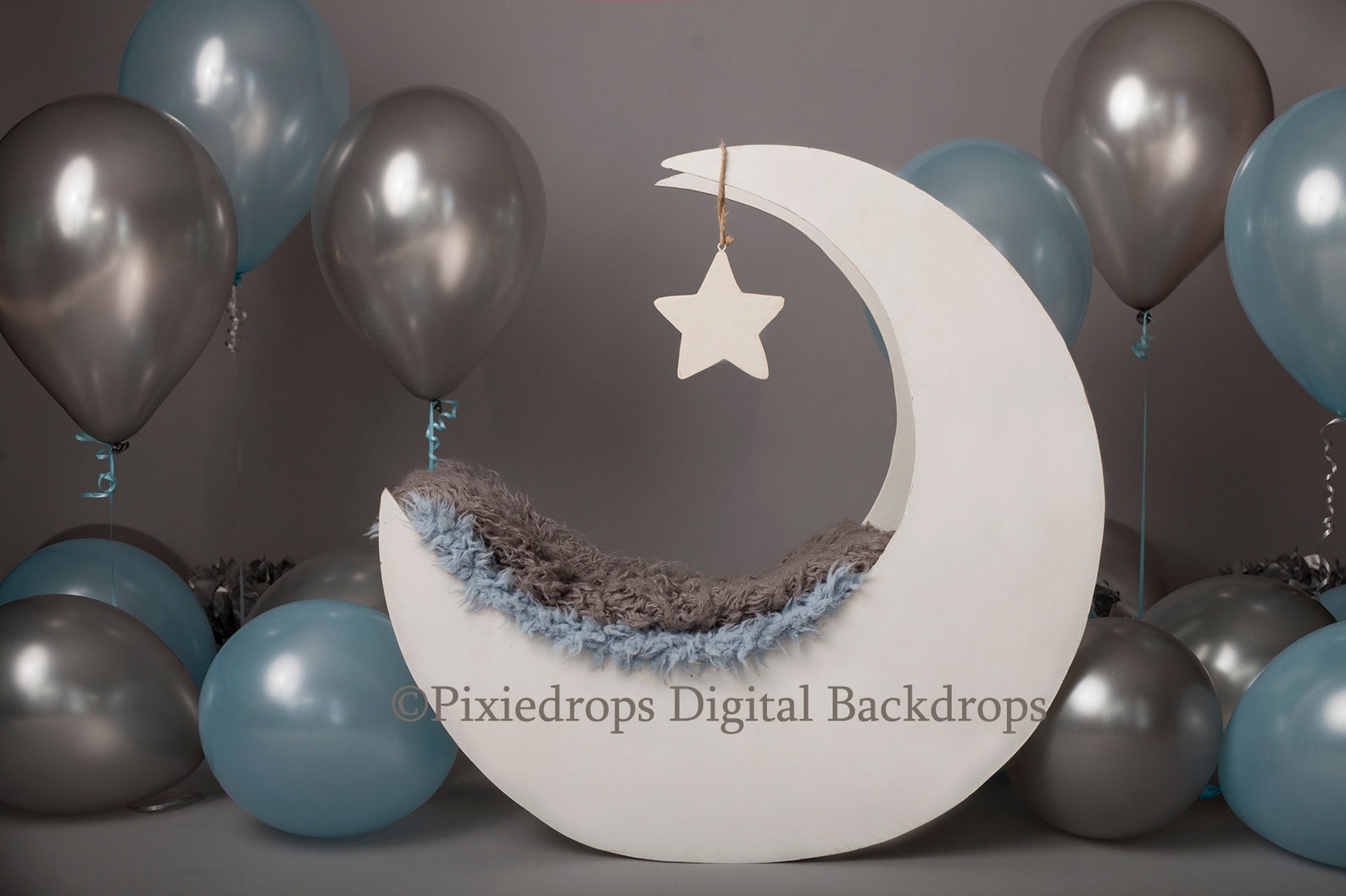 Digital Backdrops and Props. Newborn Moon Propmoon Prop With | Etsy