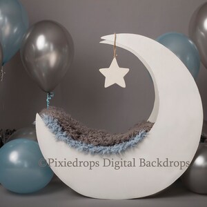 Digital Backdrops and Props. Newborn Moon Propmoon Prop With | Etsy