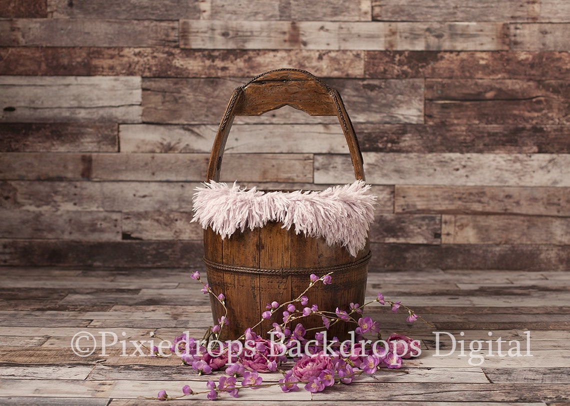 Digital Backdrops/Props Newborn Prop. Antique Bucket Prop | Etsy