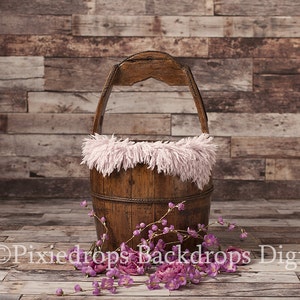 Digital Backdrops/props (newborn Prop. Antique Bucket Prop With ...