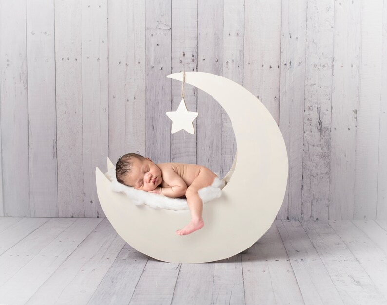Digital Backdrops/props (newborn Moon Prop With Reclaimed Pallet Wood ...