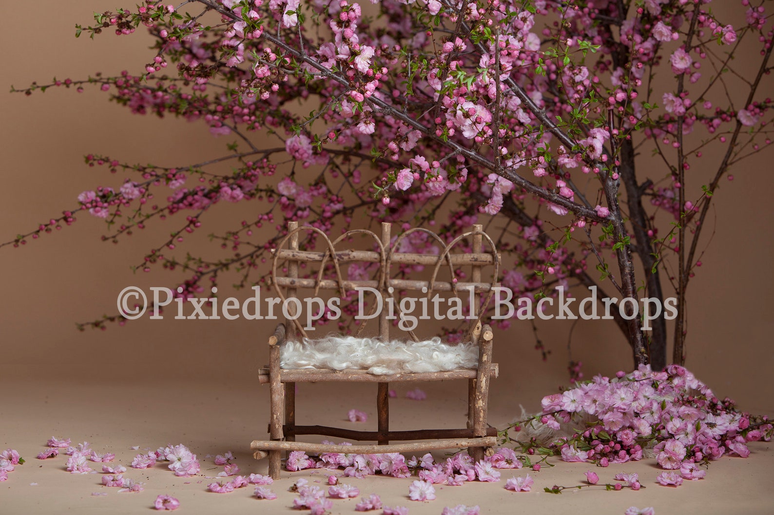 Spring Newborn Backdrop Newborn Digital Backdrop Spring - Etsy