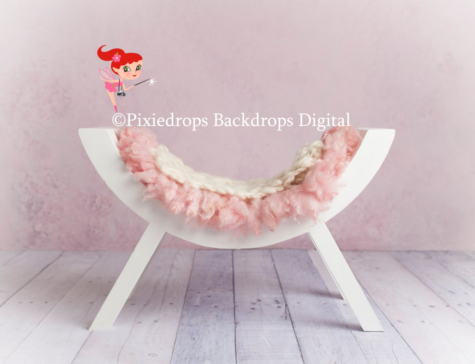 Digital Backdrops and Props. Newborn Curved Bench Prop With | Etsy
