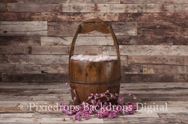 Digital Backdrops/Props Newborn Prop. Antique Bucket Prop | Etsy