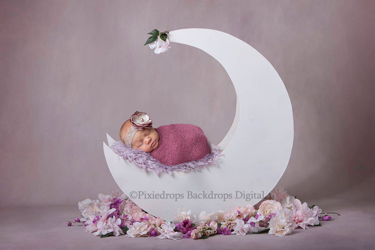 Newborn Moon Prop Digital Backdrop Newborn Digital Prop | Etsy