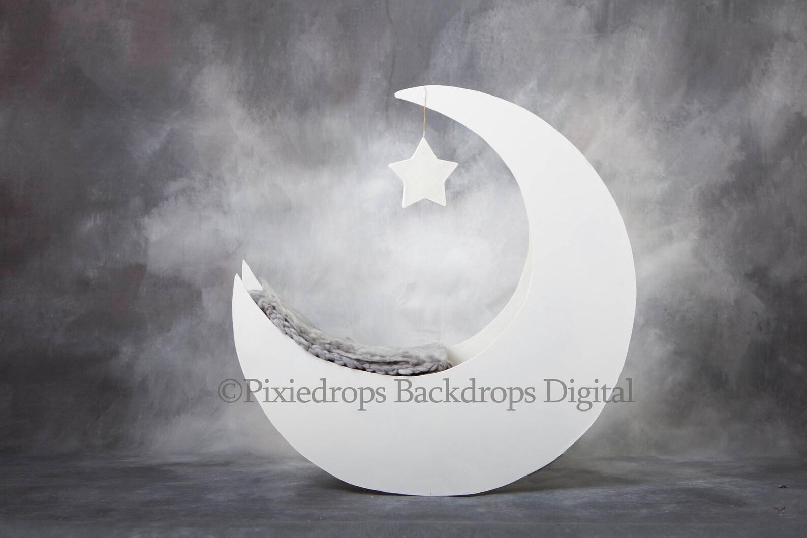 Digital Backdrops and Props. Newborn Moon Prop Newborn Photo | Etsy