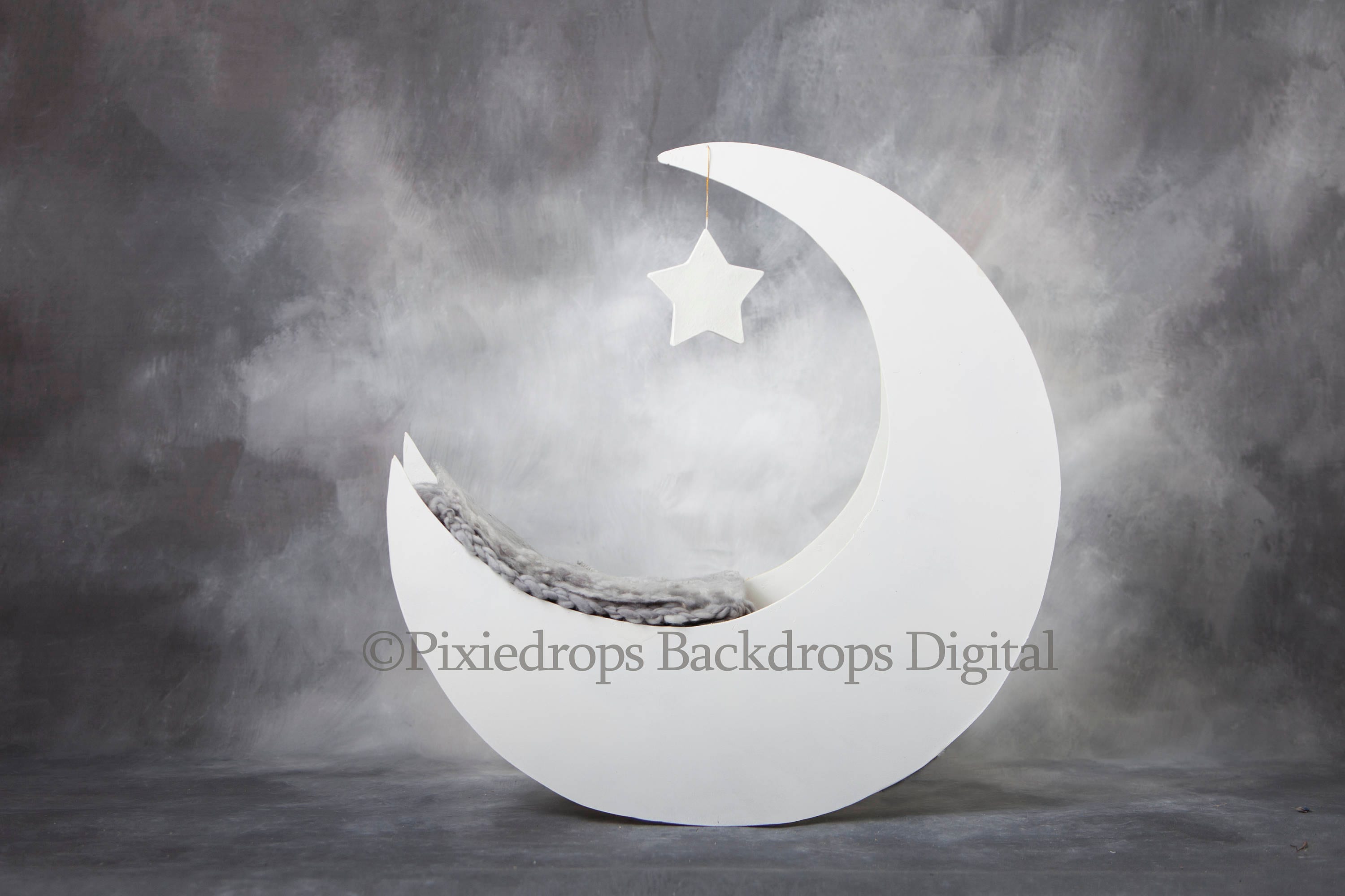 Digital Backdrops and Props. Newborn Moon Prop Newborn Photo | Etsy