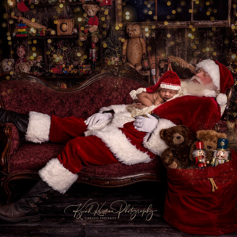 Santa Backdrop - Etsy