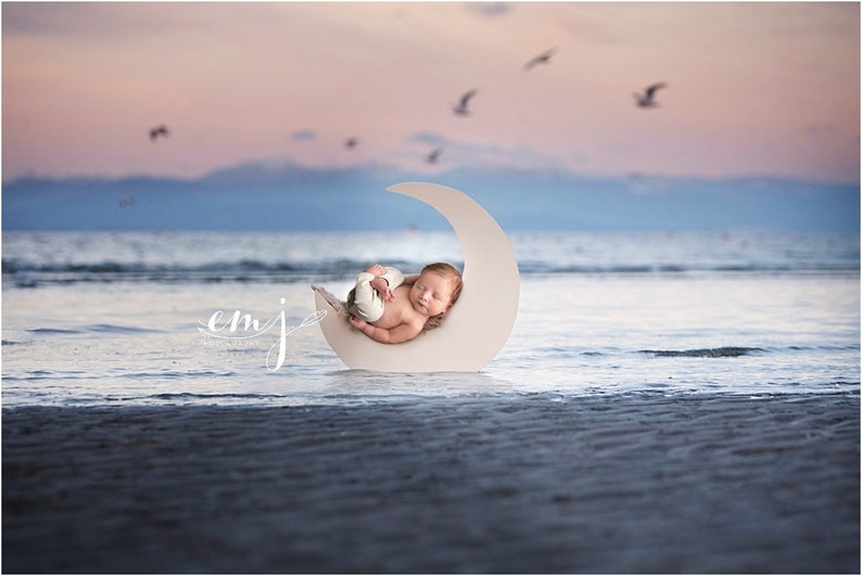 Digital Backdrops/Props Newborn Moon Prop Newborn | Etsy