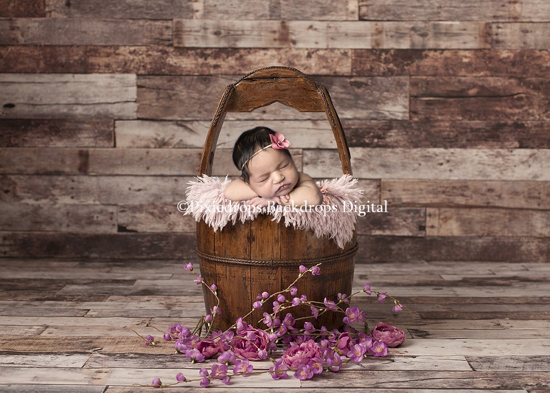 Digital Backdrops/props (newborn Prop. Antique Bucket Prop With ...