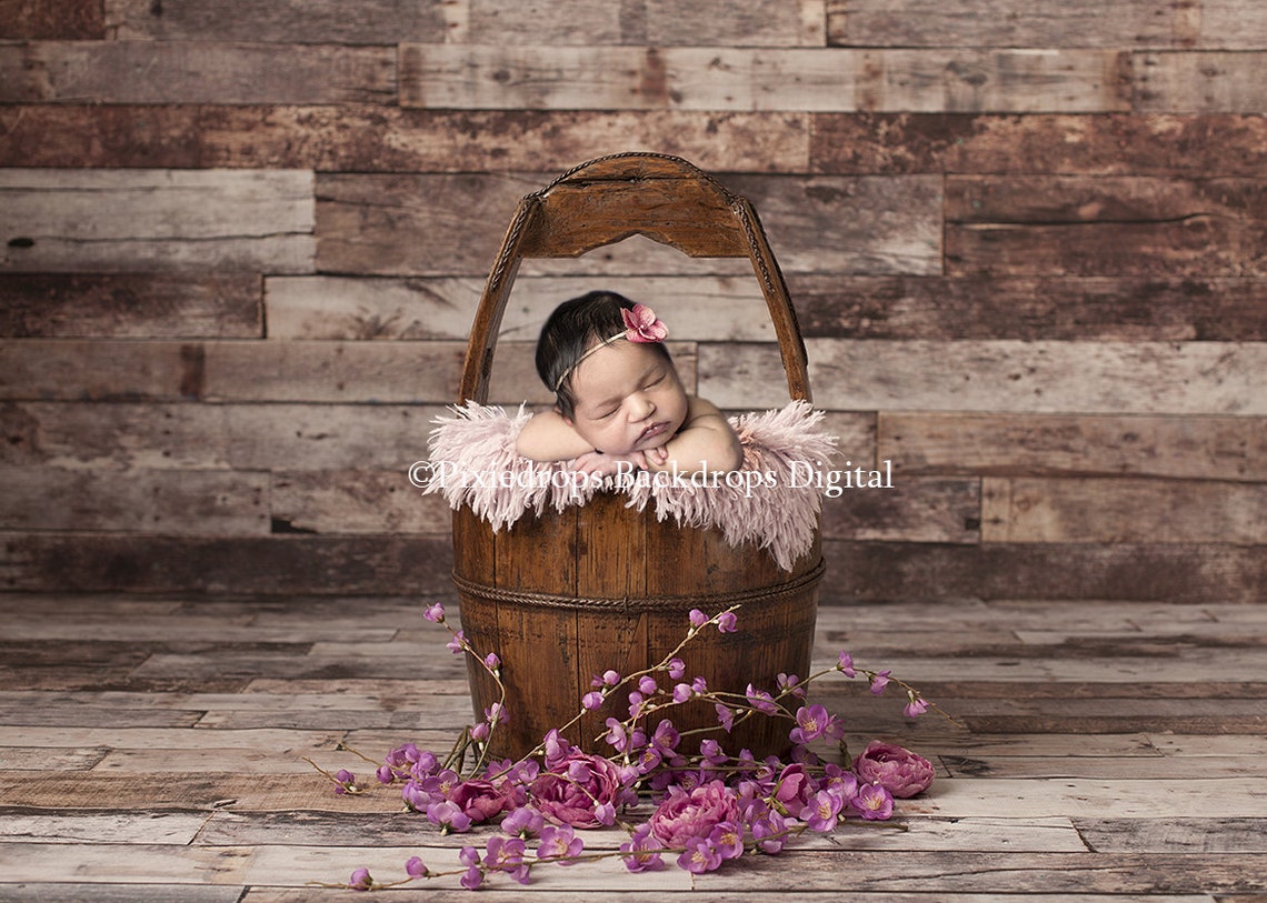 Digital Backdrops/Props Newborn Prop. Antique Bucket Prop | Etsy