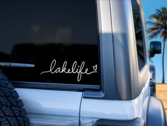 Lake Life Car Decal Lake Decal Lake Lover Decal Gift Water - Etsy