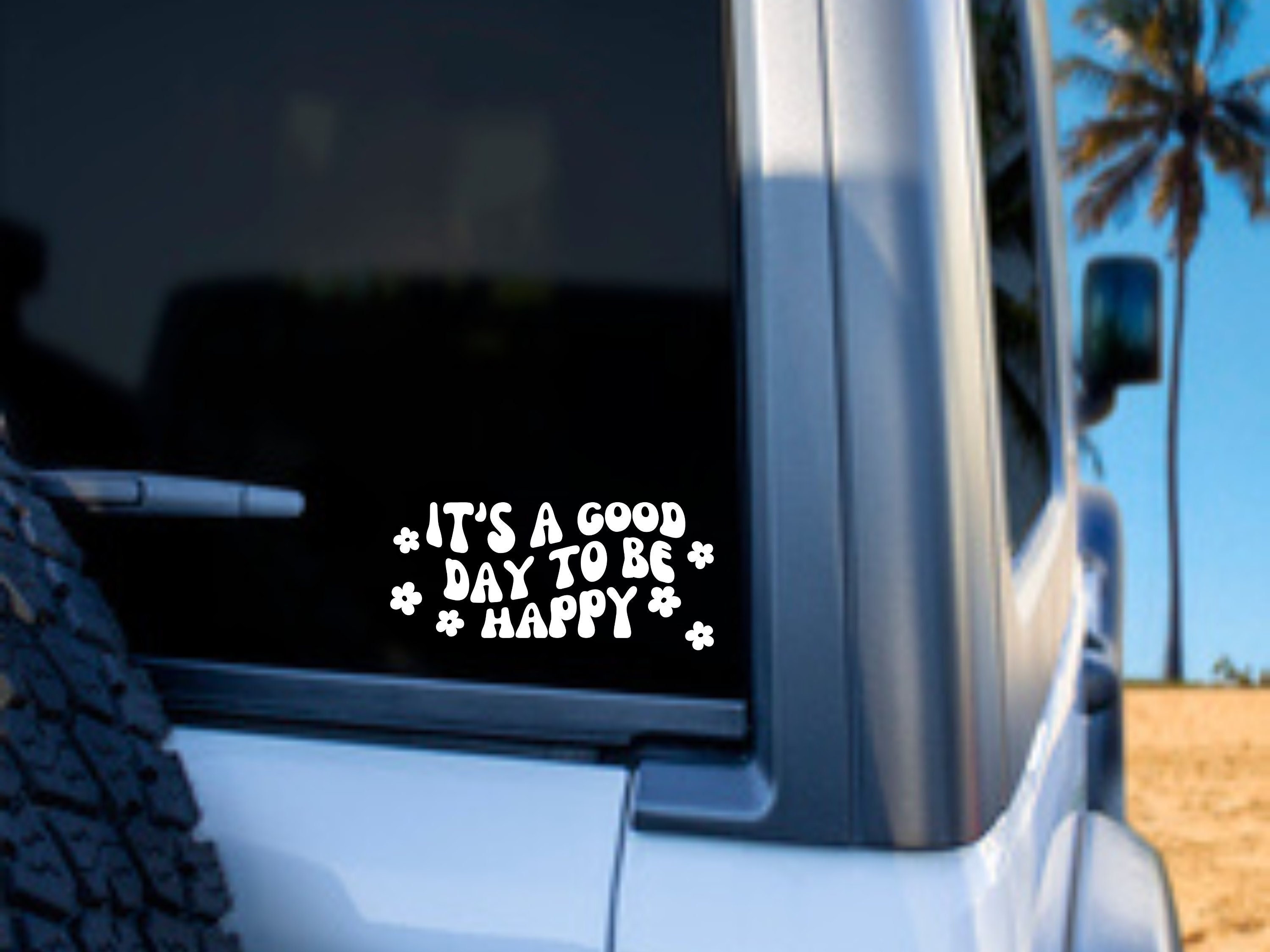 Retro Positive Vinyl Car Decal Car Window Decal It's a - Etsy