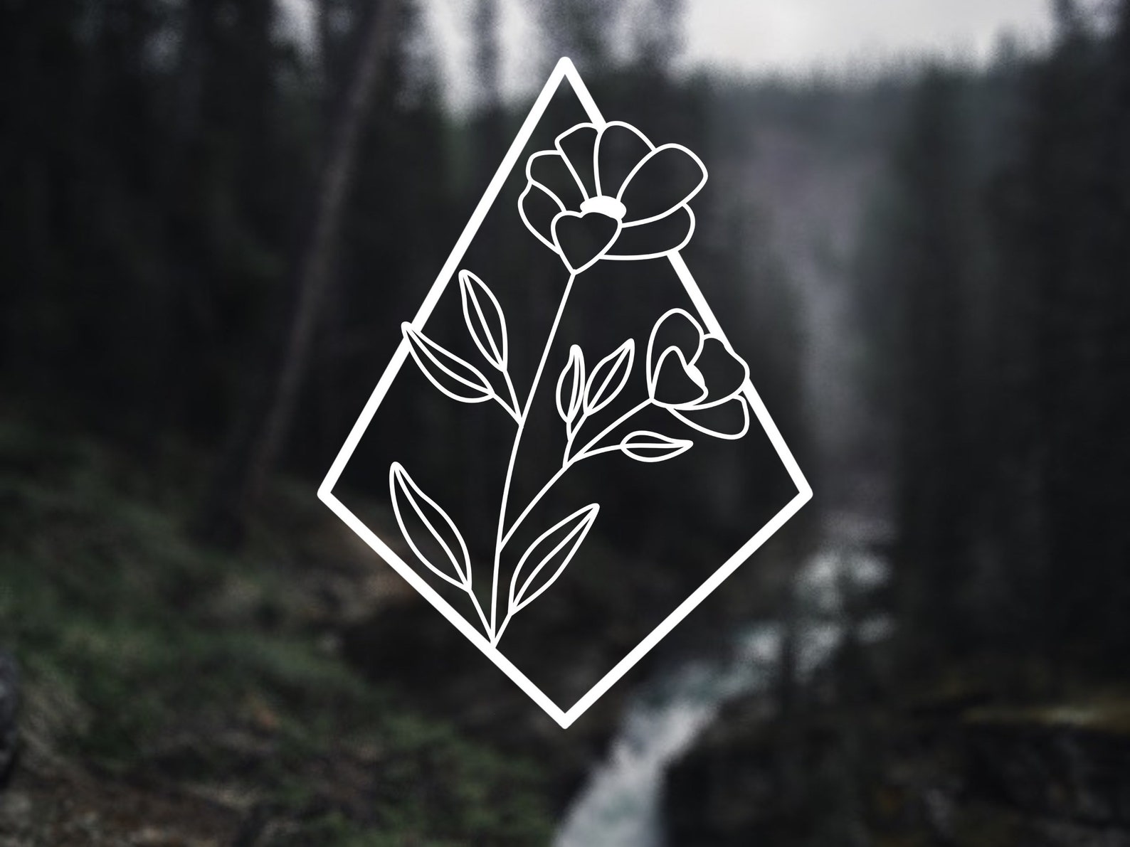 Wildflower Decal Flower Car Decal Laptop Sticker - Etsy