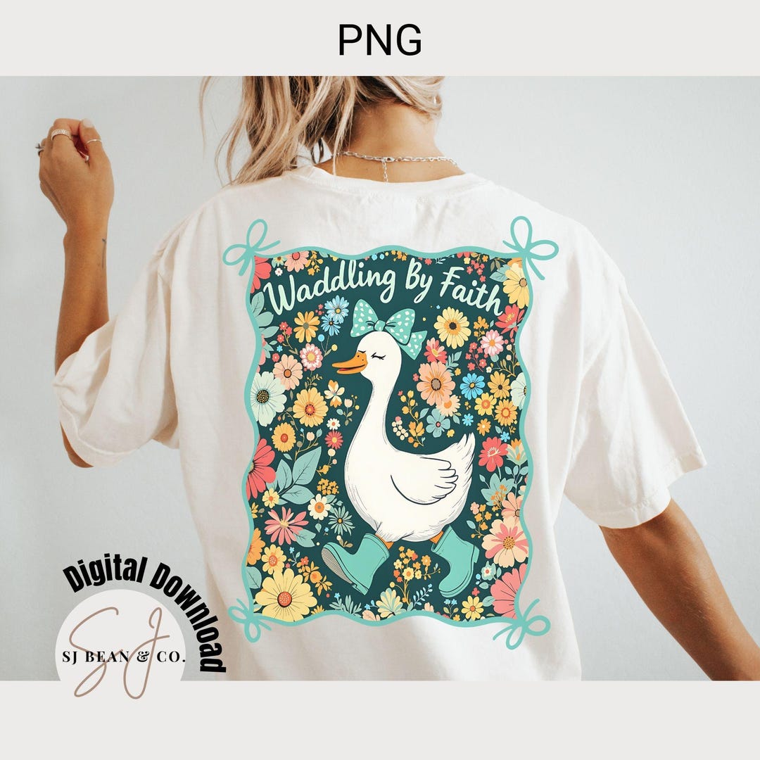 Coquette Christian Summer PNG, Retro Trendy Goose Png, Bible ...