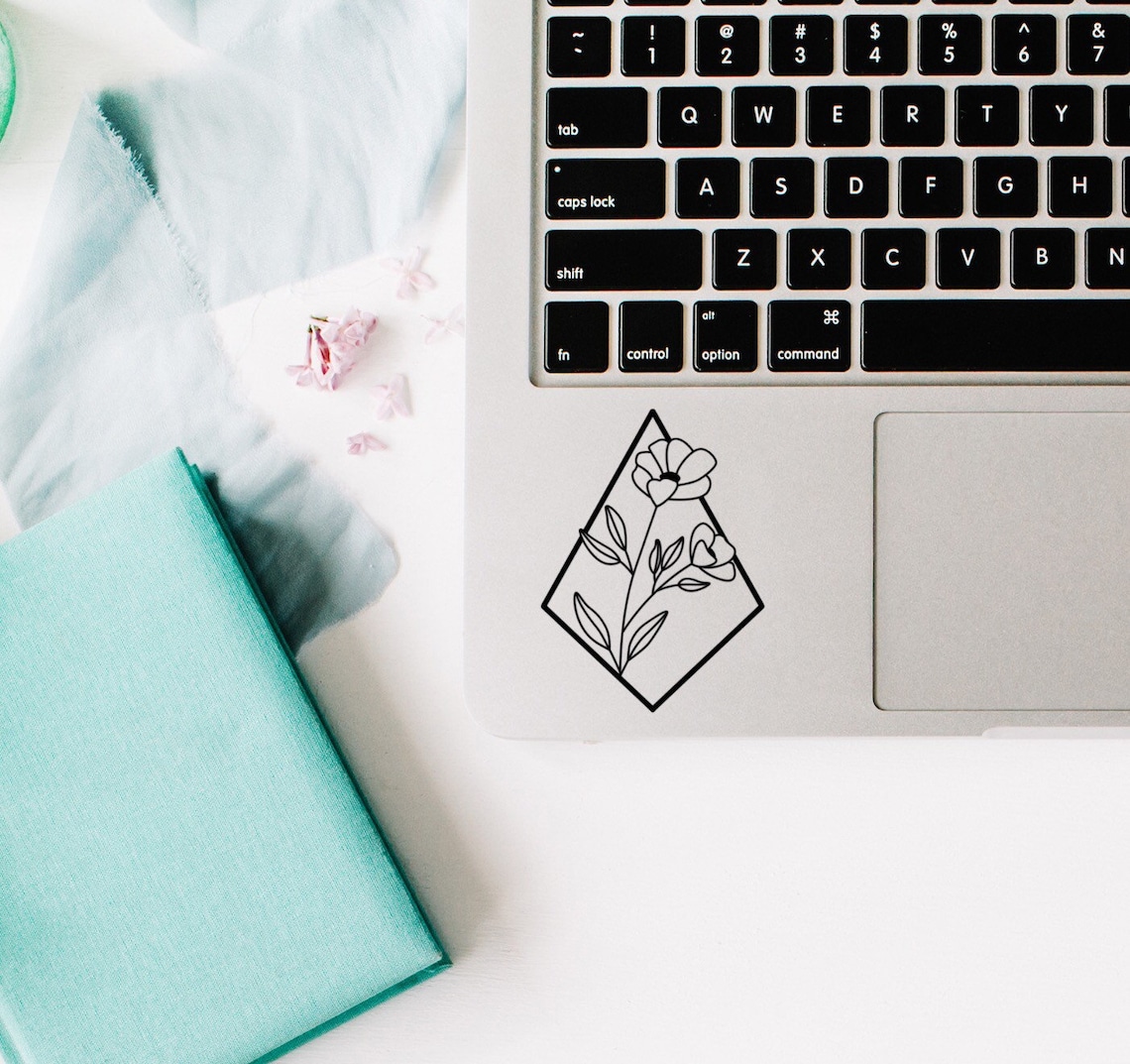 Wildflower Decal Flower Car Decal Laptop Sticker - Etsy
