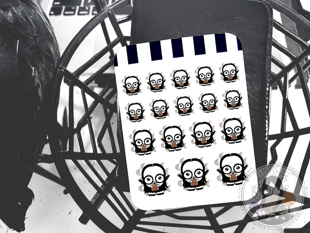Goth Chibi Fast Food 1 Planner Stickers - Etsy