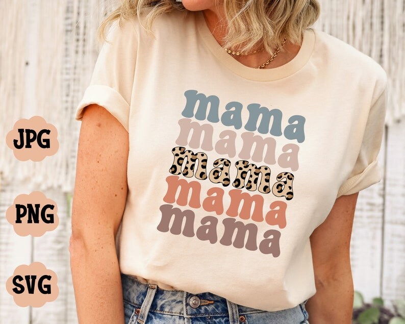 Leopard Love,retro Mama SVG Collection,featuring Stylish Mama, Mom Life ...