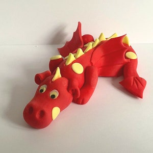 Fondant DRAGON- Birthday Cake Topper,decoration, - Etsy UK