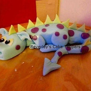 Fondant DRAGON- Birthday Cake Topper,decoration, - Etsy UK