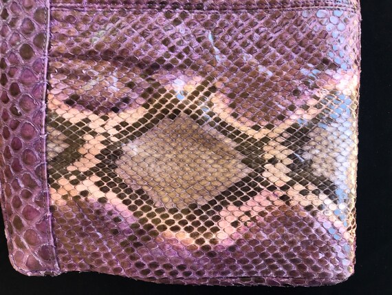 purple, snakeskin clutch/crossbody purse - Gem