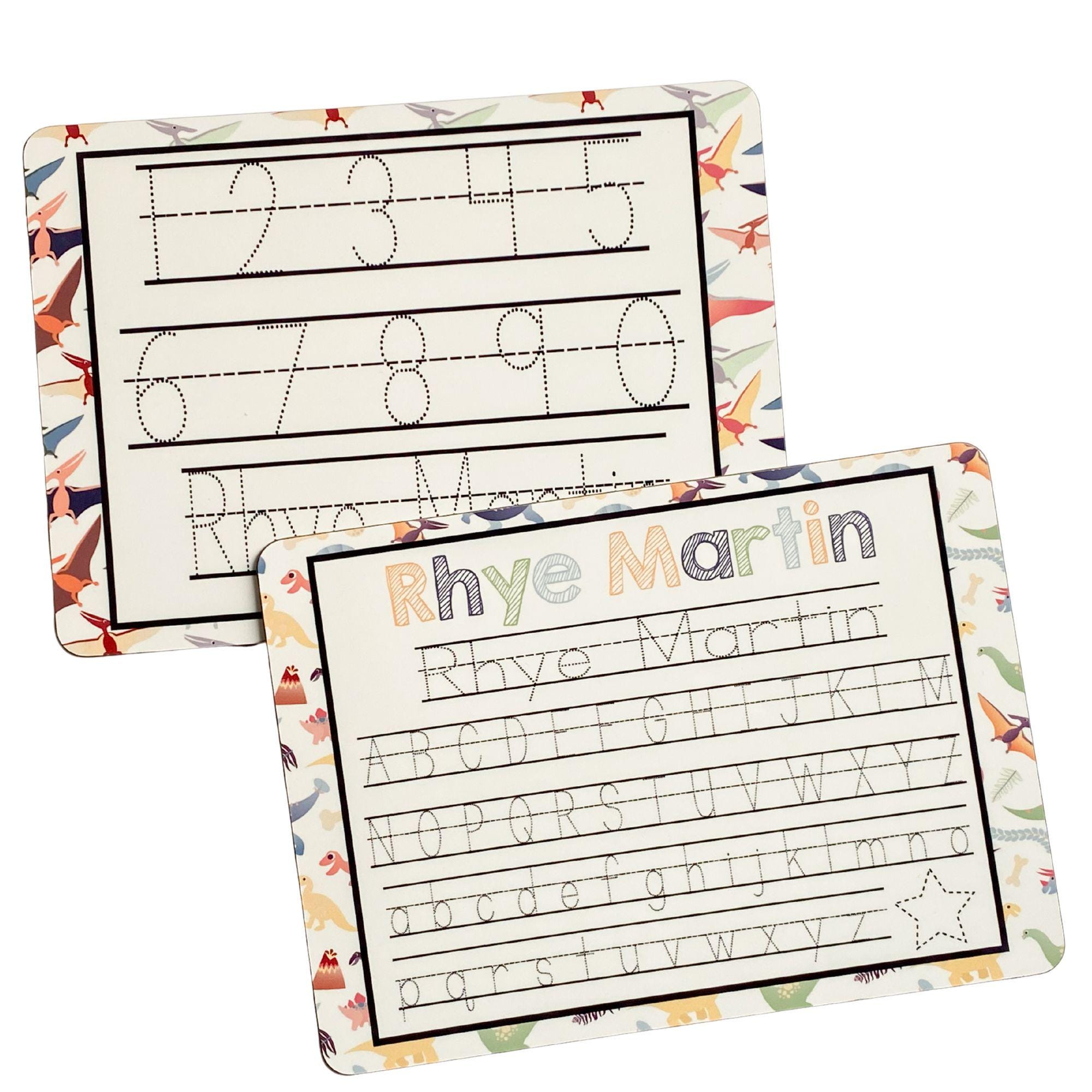 Personalized Handwriting Tracing Dry Erase Board, Birthday Gift - Etsy