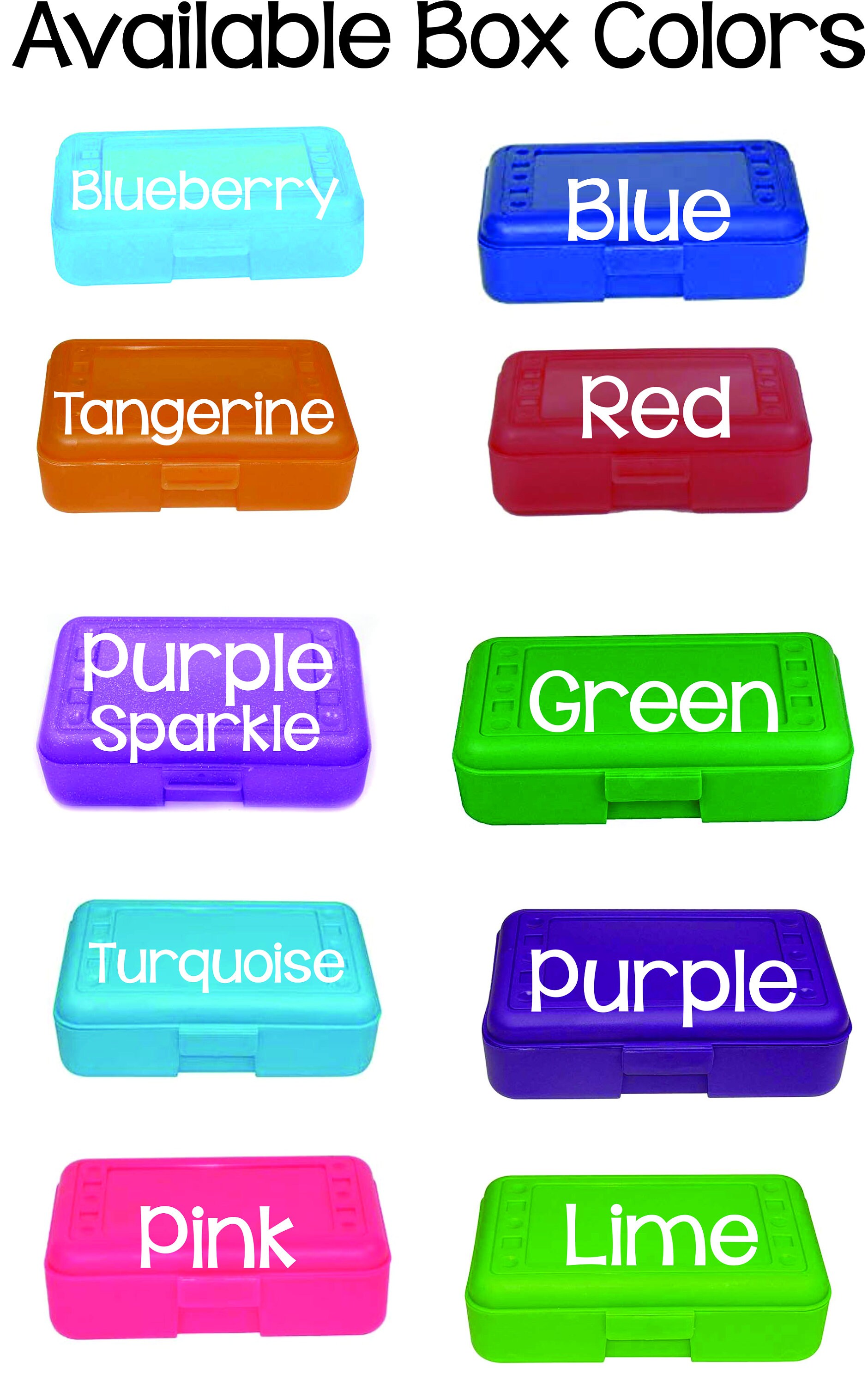 Personalized Pencil Box Back to School School Supplies - Etsy