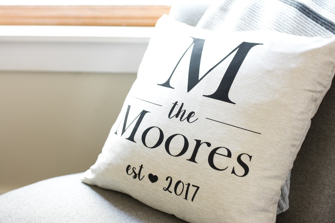 Personalized Pillow Wedding Gift Personalized Pillow Case - Etsy