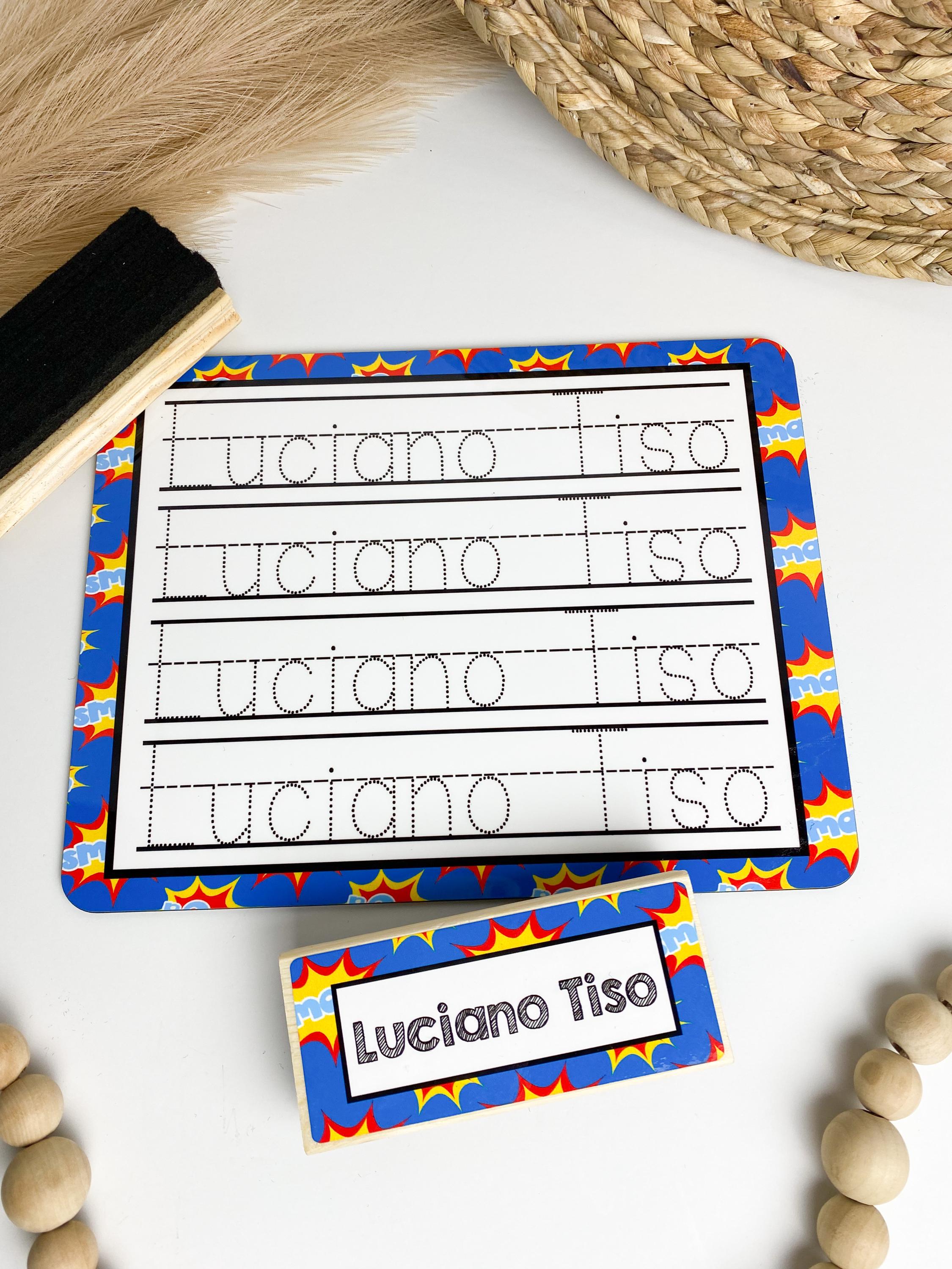 Personalized Tracing Dry Erase Board, Custom Birthday Gift for Kids - Etsy