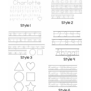 Personalized Handwriting Tracing Dry Erase Board, Birthday Gift - Etsy