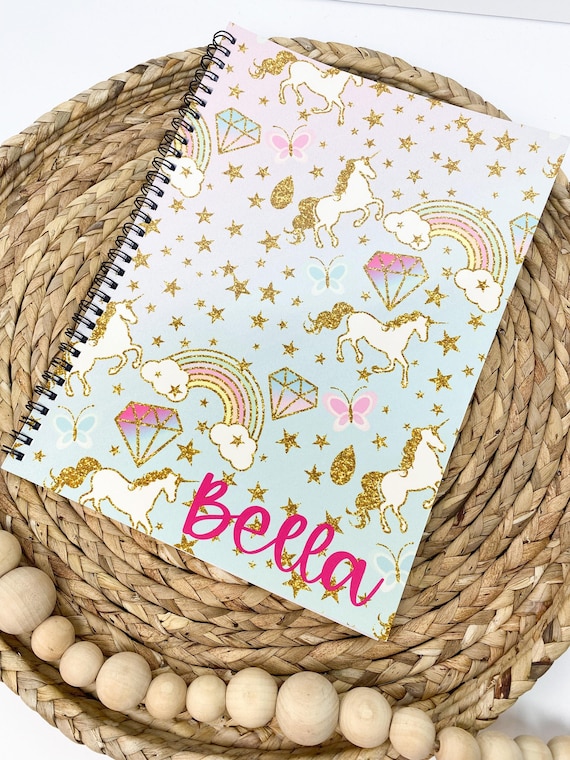 Personalized Notebooks for Kids Spiral Notebook Sketchbook - Etsy
