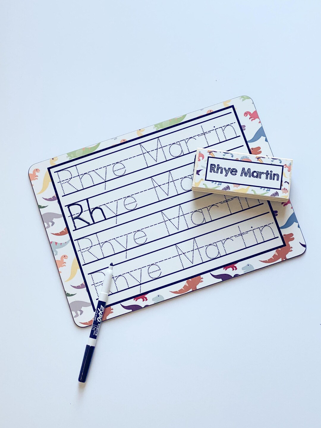 Personalized Handwriting Tracing Dry Erase Board, Toddler ...
