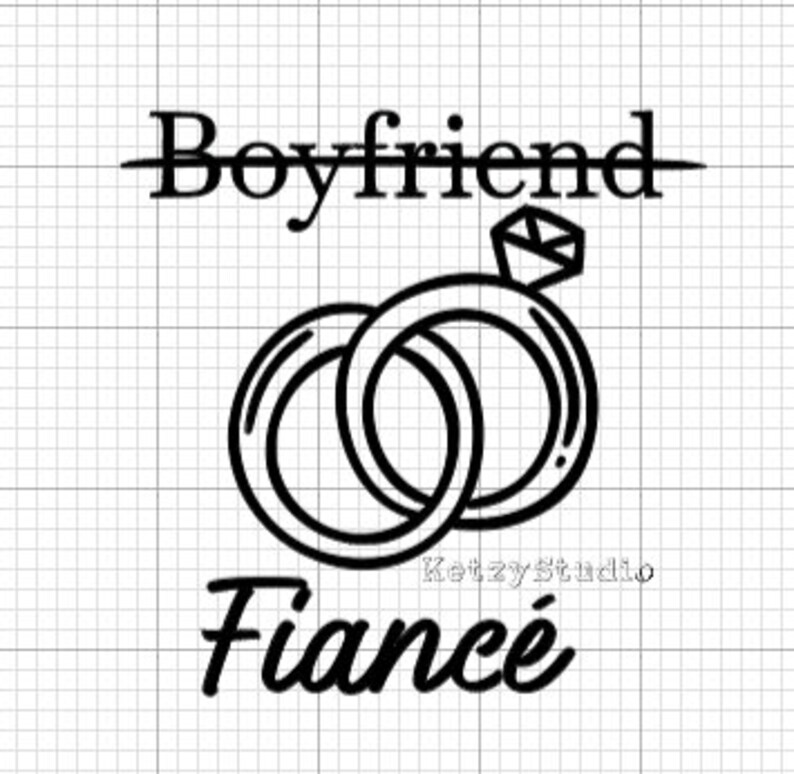Fiancee and Fiance SVG - Etsy