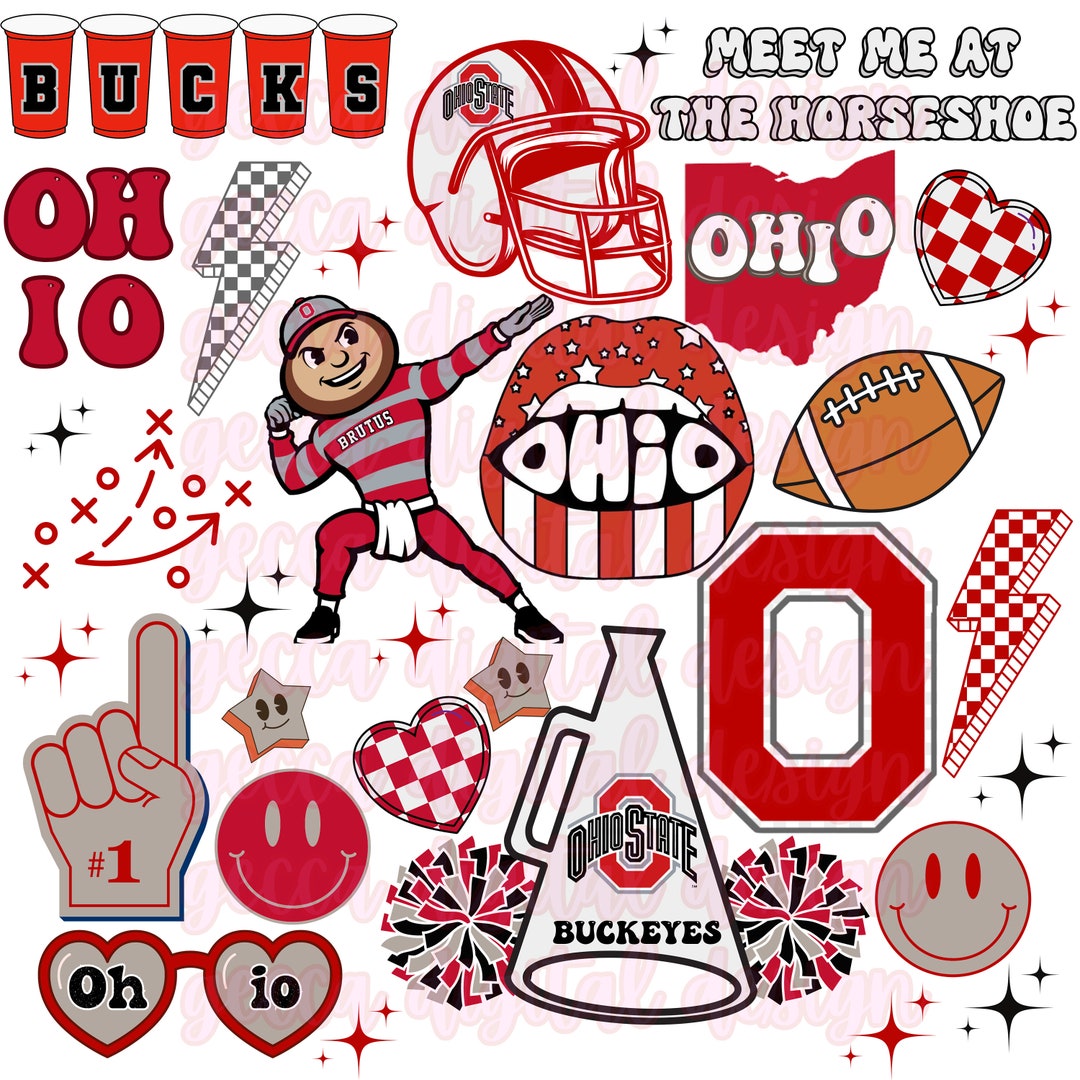 Ohio State Collage Png, Ohio Png, Buckeyes Png, Ohio Football Png ...