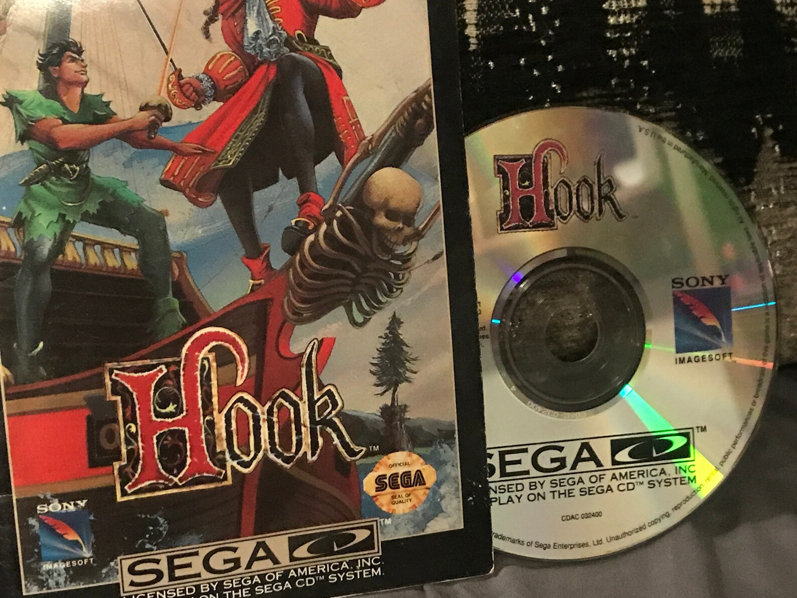 Hook (sega CD, 1992) Disc and Instructions Only - Etsy