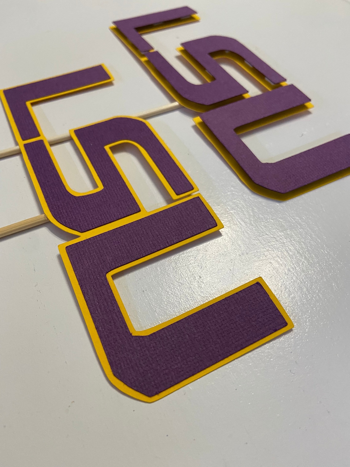 LSU Cake Topper LSU Tailgating Decor LSU Party Decor - Etsy