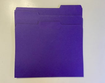 Purple File Folders - Etsy