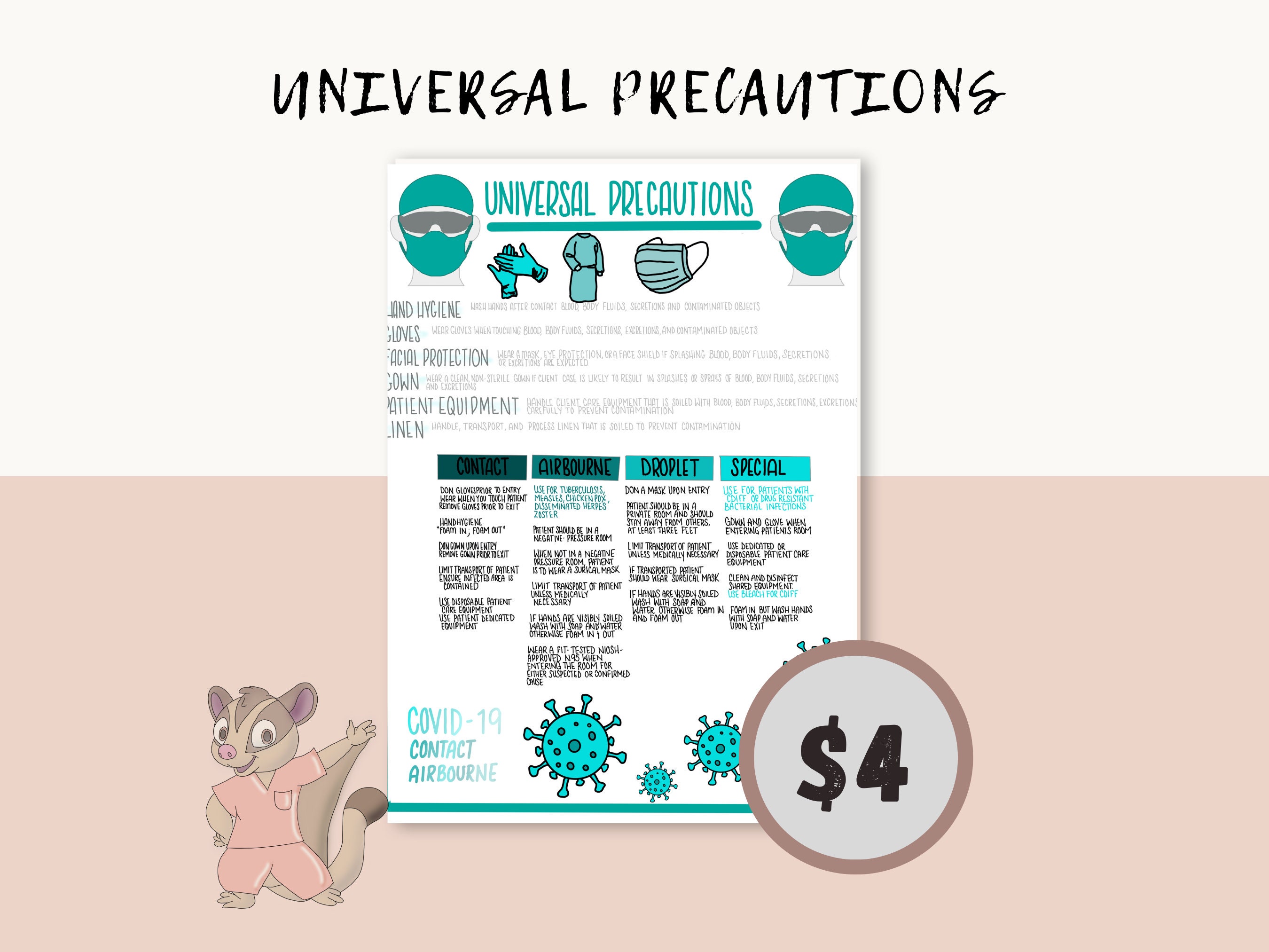 Universal Precautions - Etsy