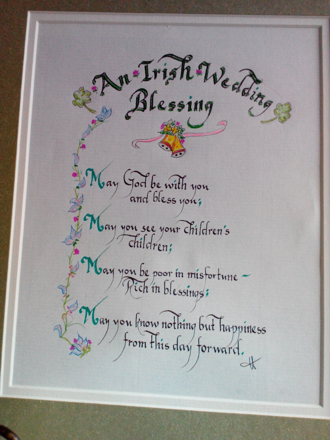 An Irish Wedding Blessing - Etsy