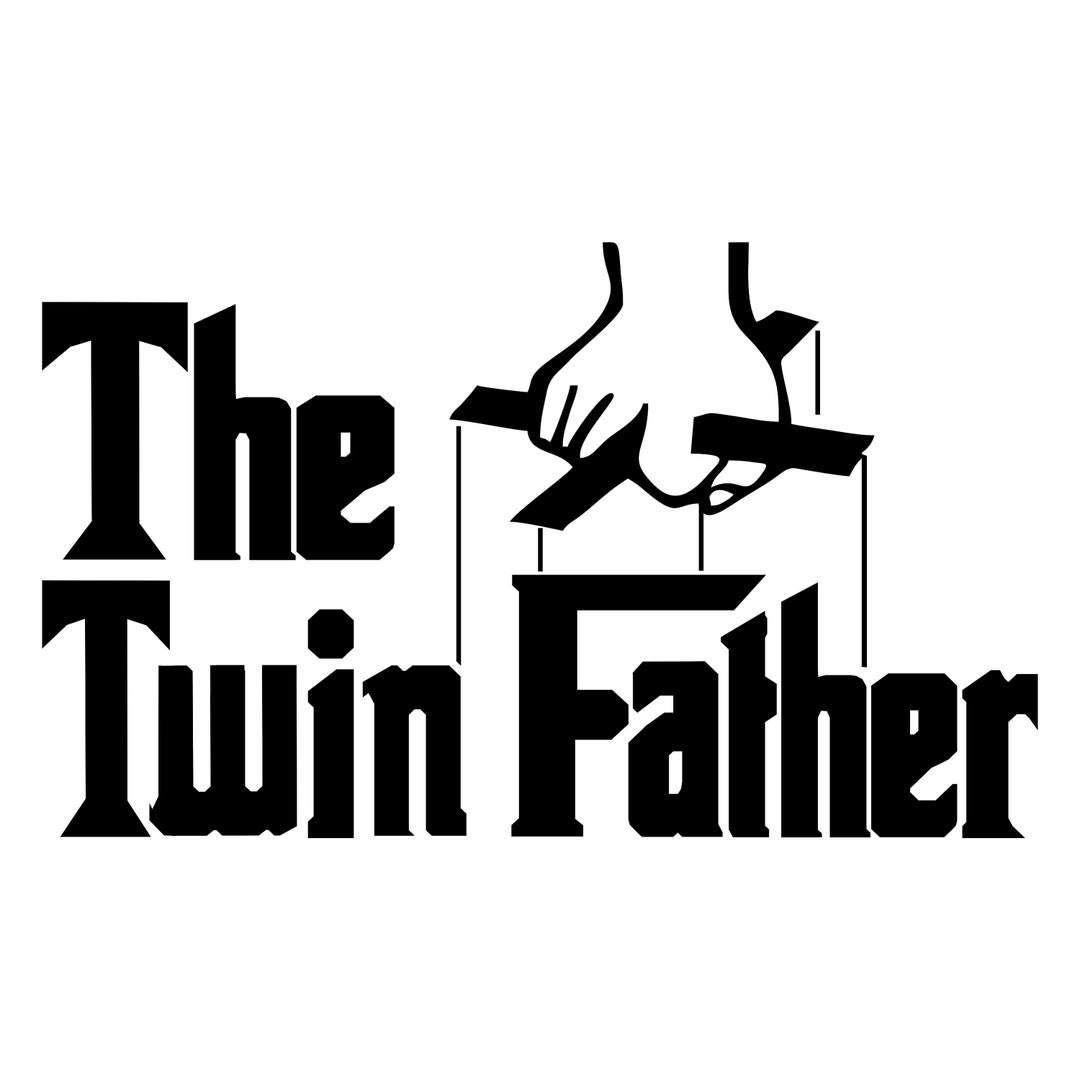 The Twin Father Svg, AI, Eps, Png, PDF and CDR Files for Vinyl Cutting ...
