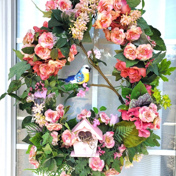 Birdhouse Wreath - Etsy