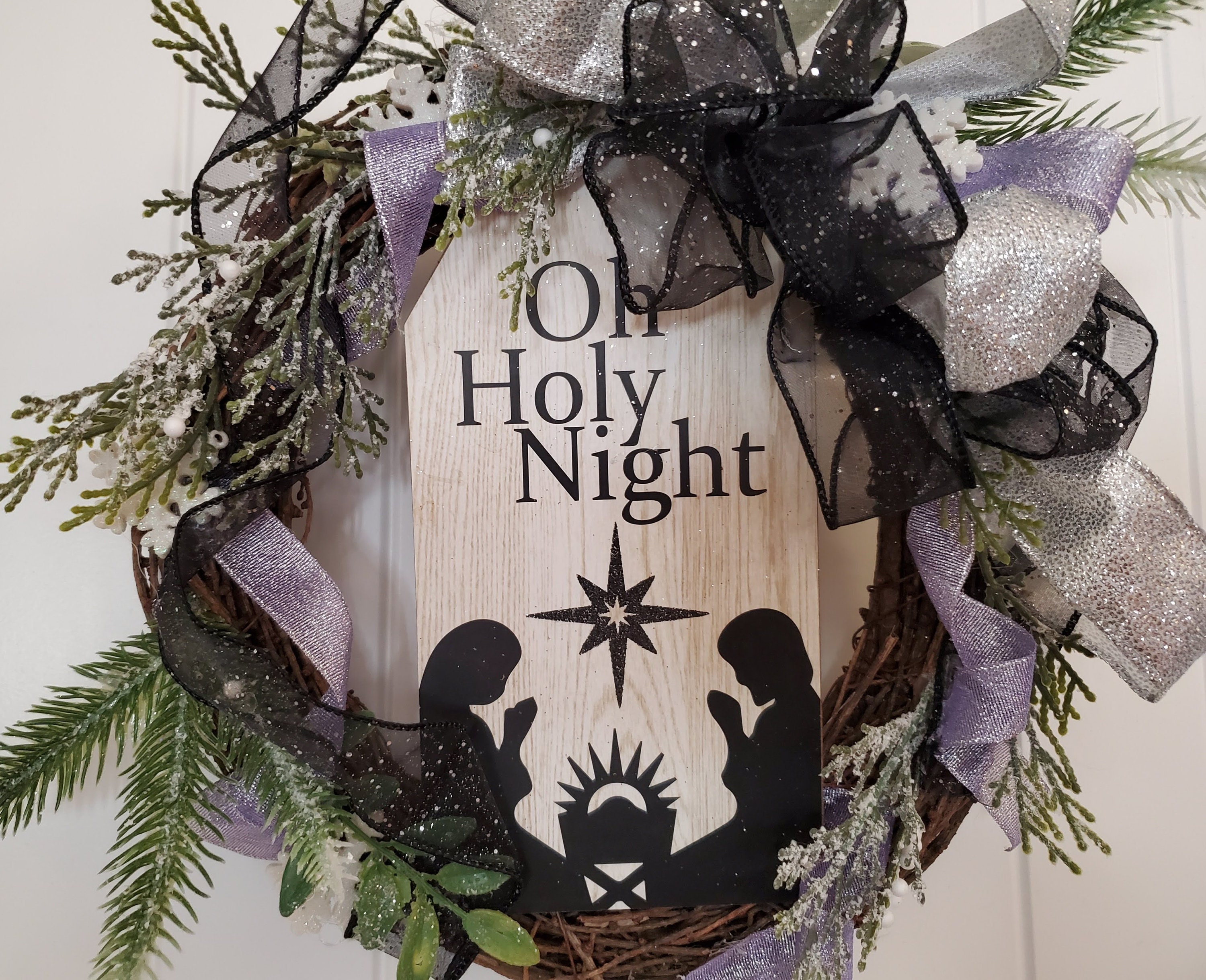 Christmas Wreath Nativity Holiday Decorating Christmas Gifts Mary ...