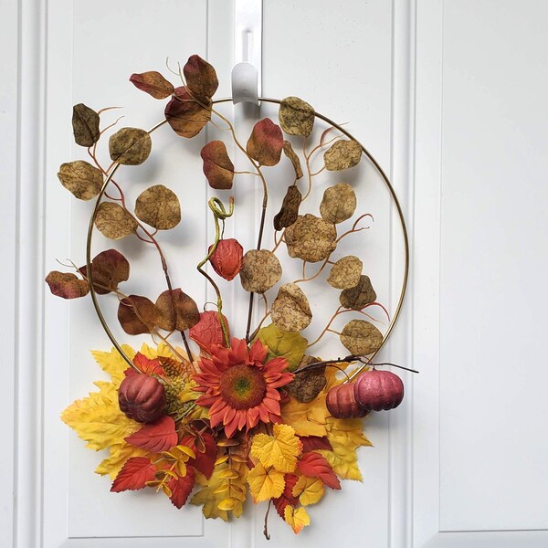 Fall Hoop Wreath - Etsy